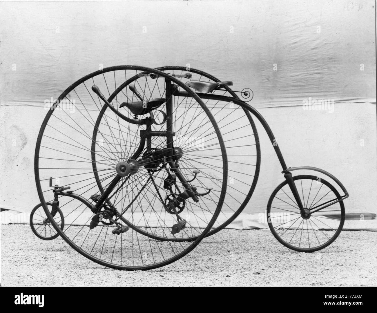 Tricycle / Tandem Bicycle From 1886. Made of Von Mariott & Cooper ...
