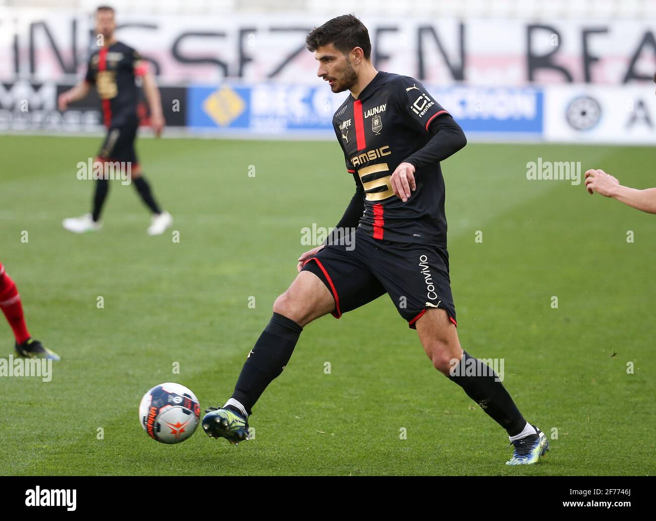 Martin Terrier of Stade Rennais during the French championship Ligue 1 ...
