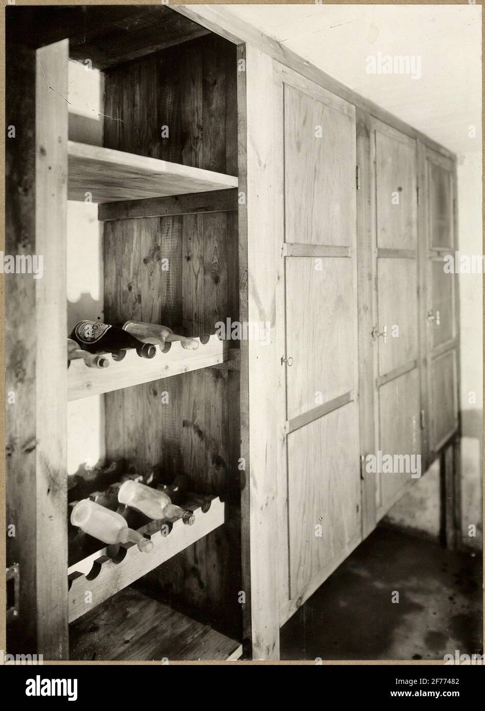 Building and Bo exhibition at Lidingö in 1925. Food cellar Stock Photo ...