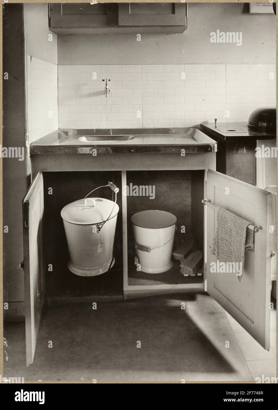 Building and Bo exhibition at Lidingö in 1925. Kitchen designed by ...