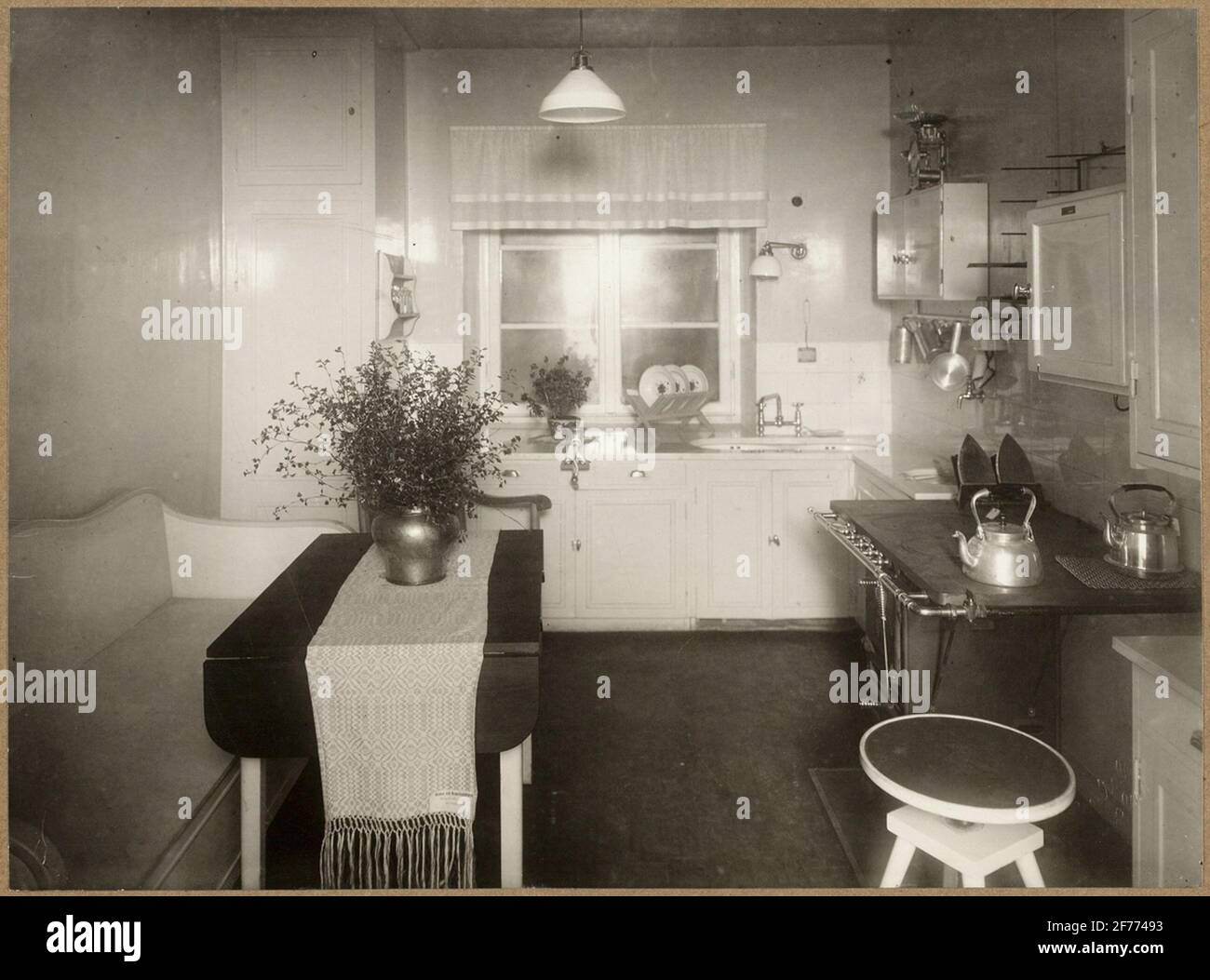 Kitchen no. 2 At the Building and Bo exhibition at Norrögarstrand 1924 ...