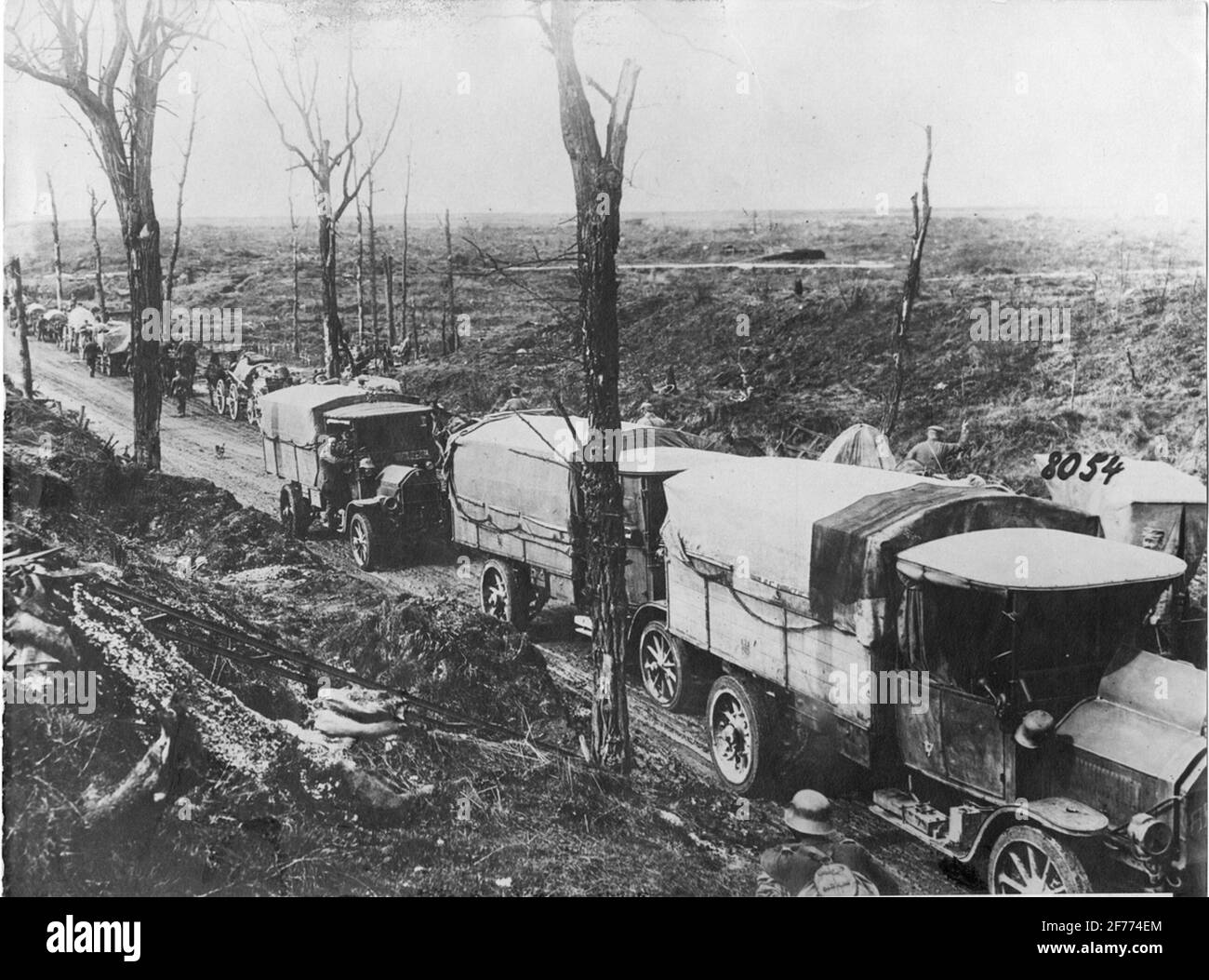 German columns on advance in Nelse 1919 Stock Photo - Alamy