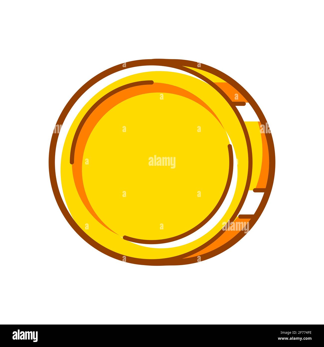 Illustration of gold coin. Banking and finance icon Stock Vector Image ...