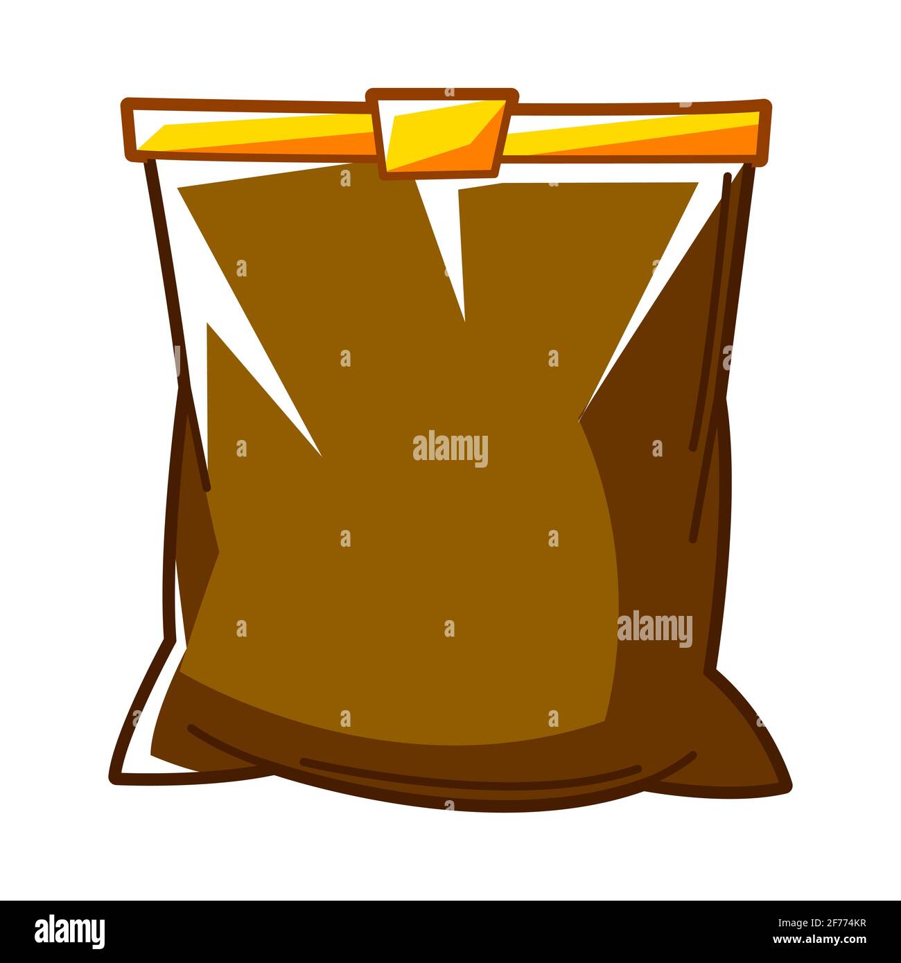 Illustration of bank money bag. Banking and finance icon Stock Vector ...