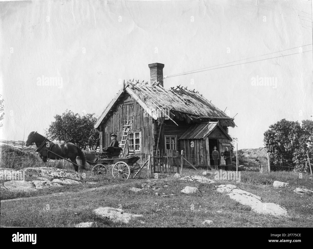 The telephone station at Lygnestad, Enköping 1902. Official name ...
