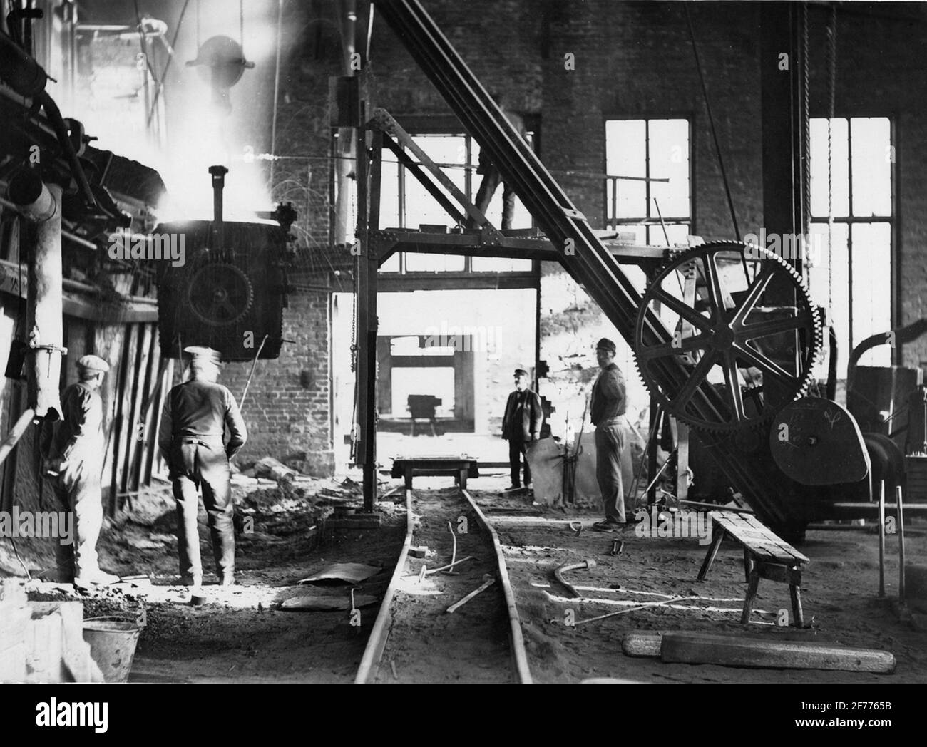 Kohlswa Jernverk. Old Martin work at vintage, 1920 Stock Photo - Alamy