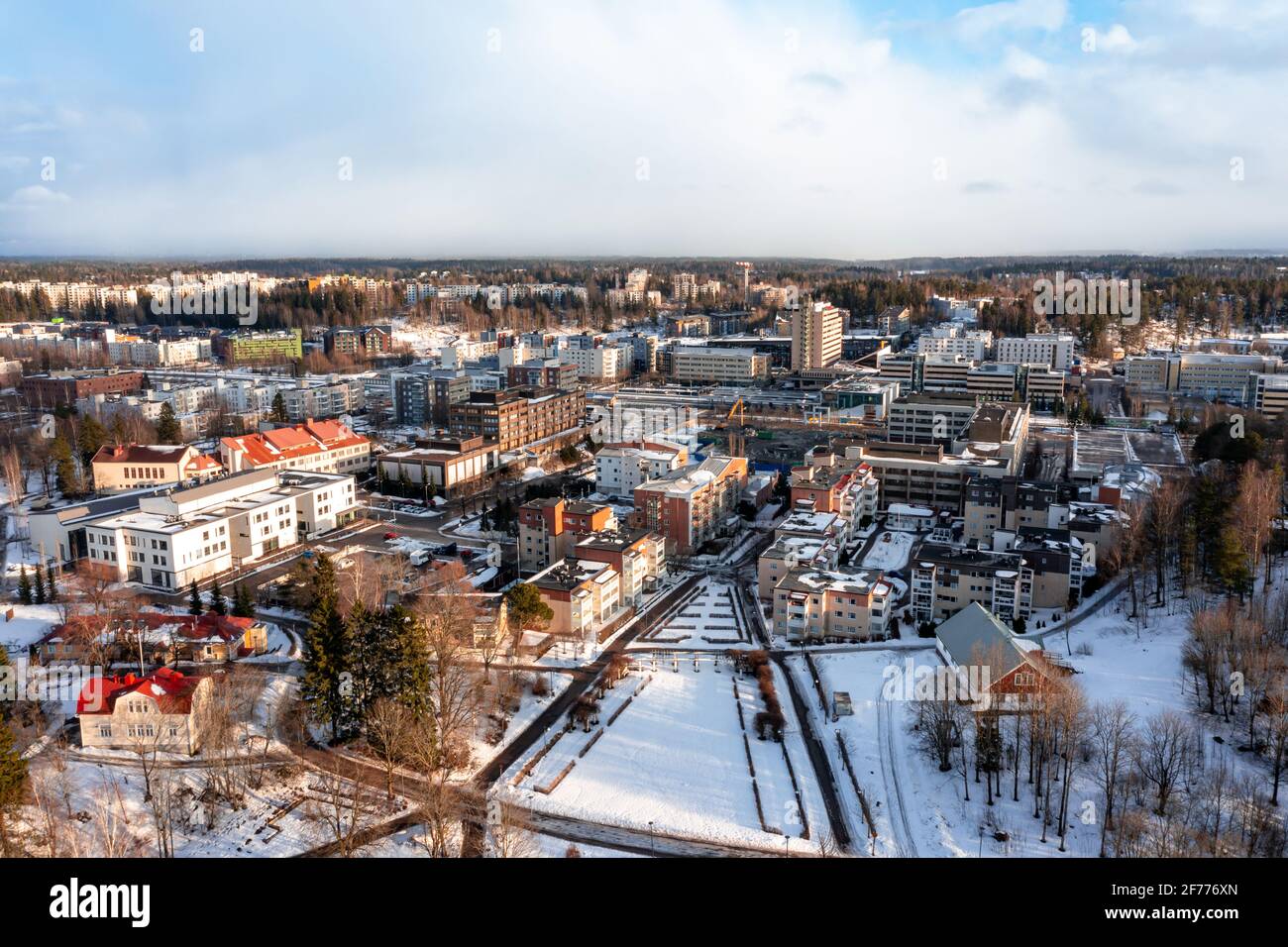 Aerial view of city of espoo hi-res stock photography and images - Alamy
