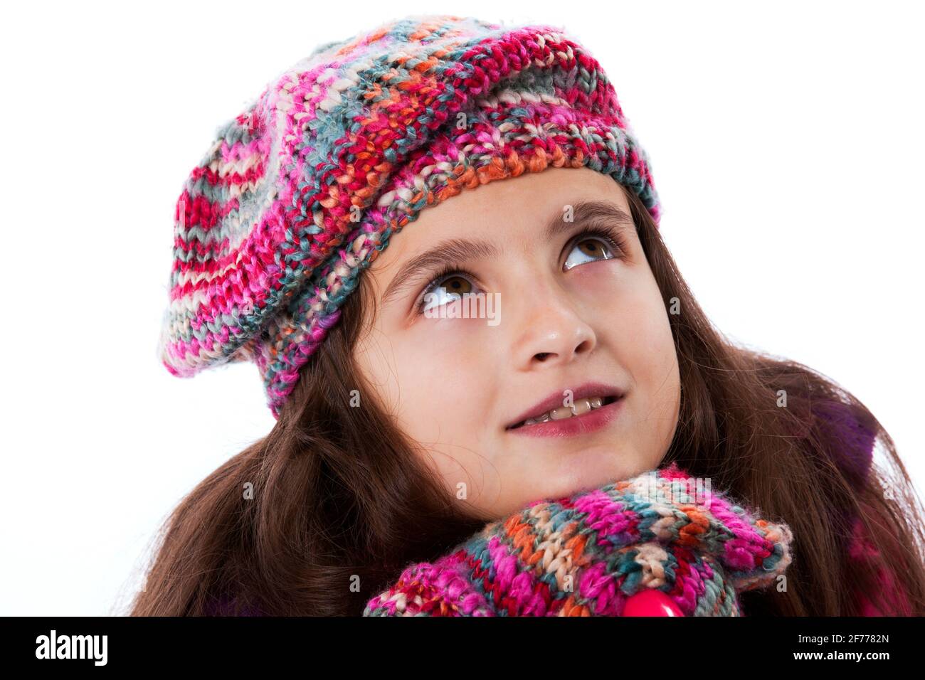 Beautiful child looking up Stock Photo - Alamy