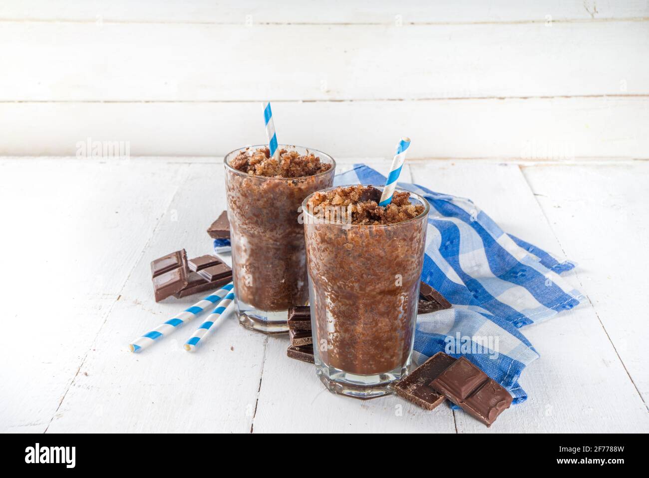 Summer cooling cocktail. Traditional American Sweet Frozen Iced ...