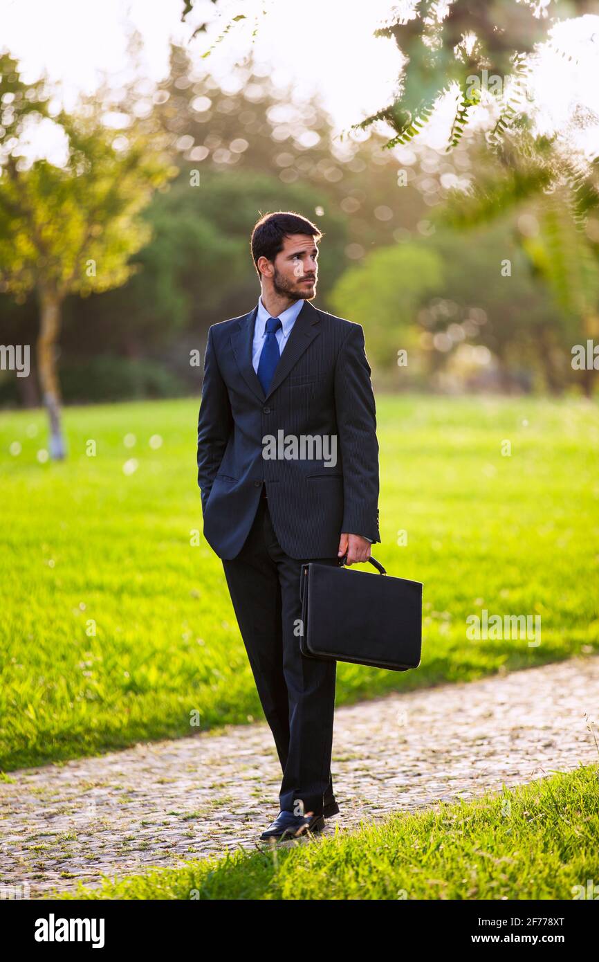 Business countryside walking hi-res stock photography and images - Alamy