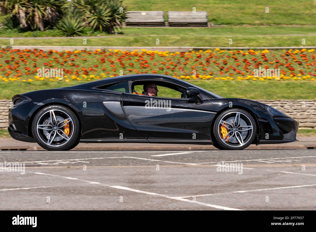 McLaren 570S sports car in Southend on Sea, Essex, UK. McLaren ...