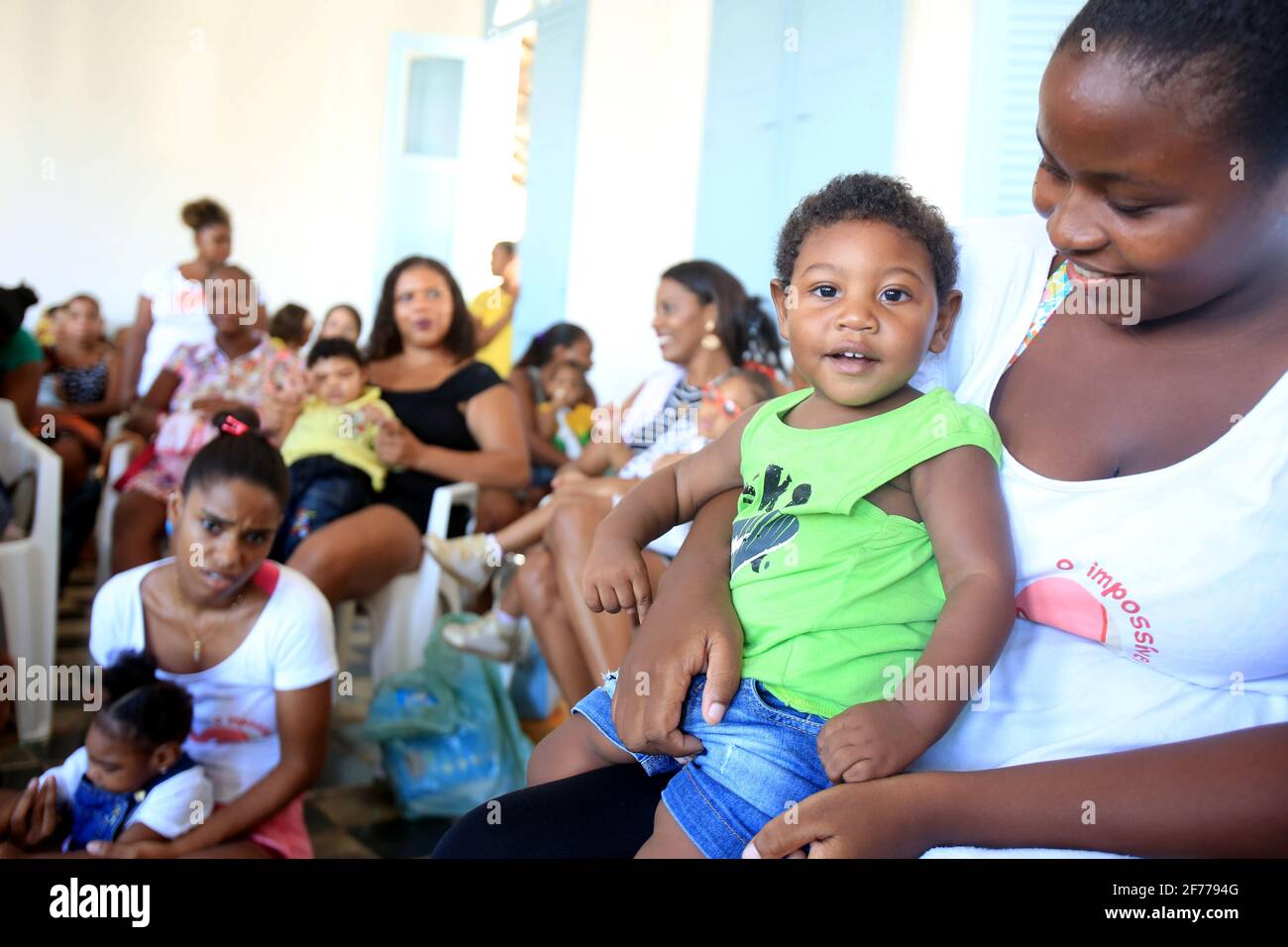 salvador, bahia / brazil - april 27 2017: Child with microcephaly are ...
