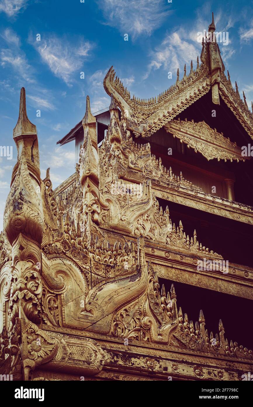 The Mandalay Royal Palace of the last Burmese monarchy in Myanmar ...