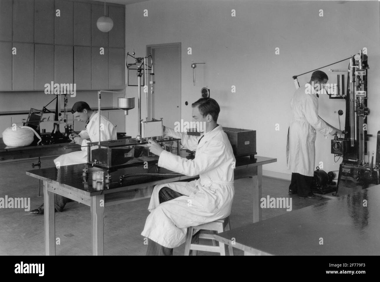 The test laboratory at the textile institute in Borås Stock Photo - Alamy
