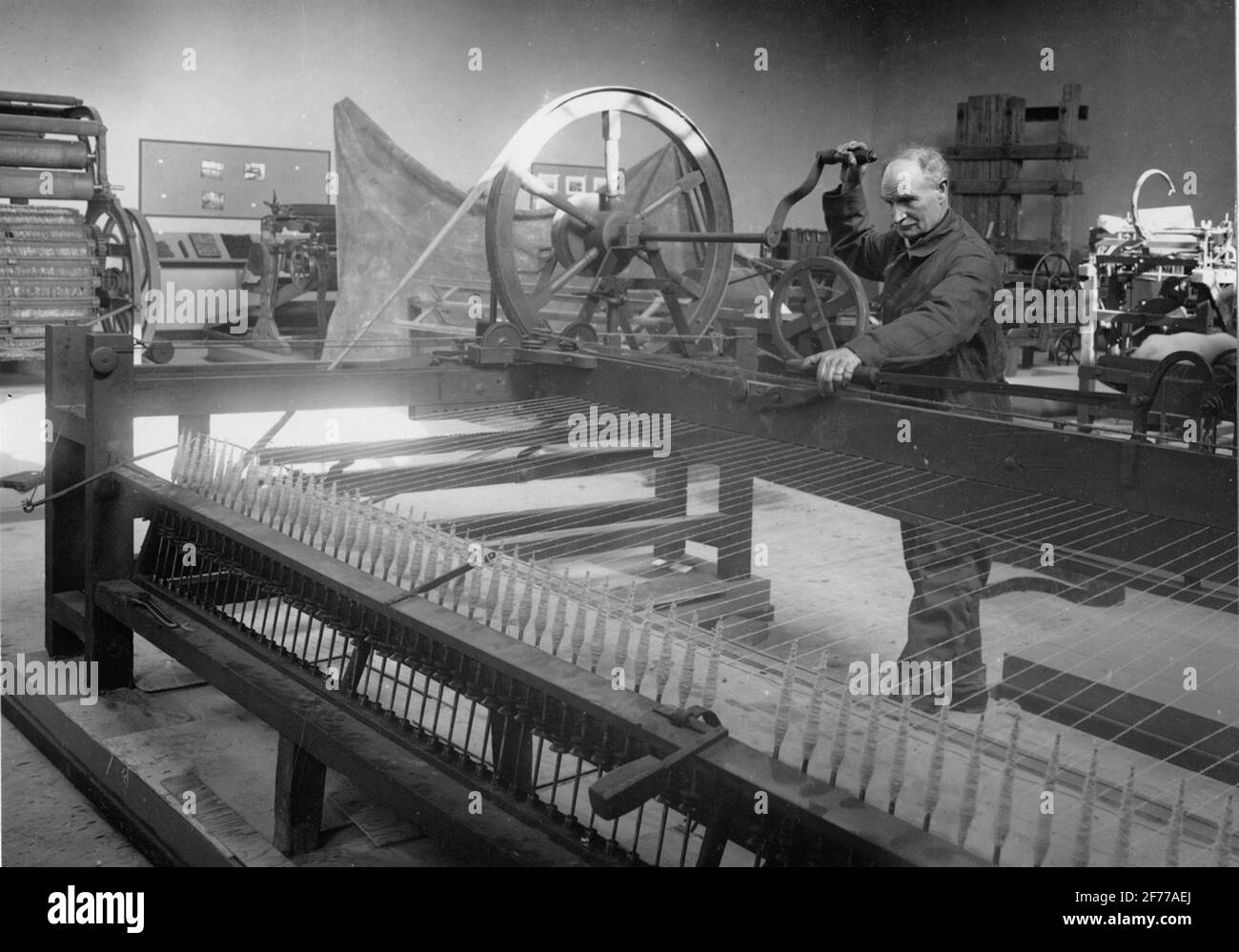 Spin chair, Jenny machine at the Gothenburg exhibition textile ...