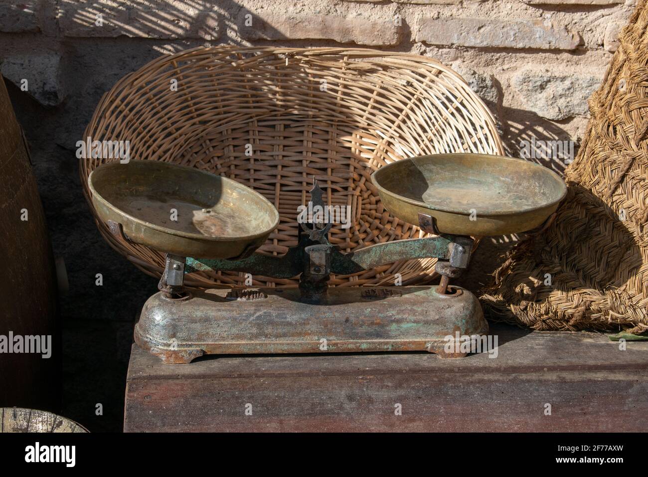 old medieval weight scale Stock Photo - Alamy