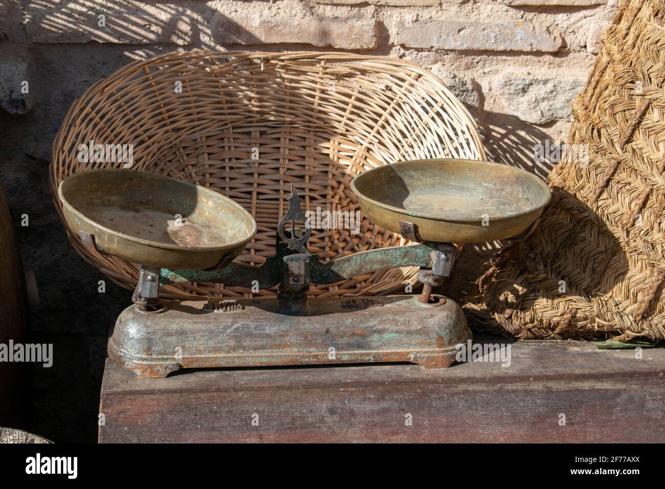 old medieval weight scale Stock Photo - Alamy