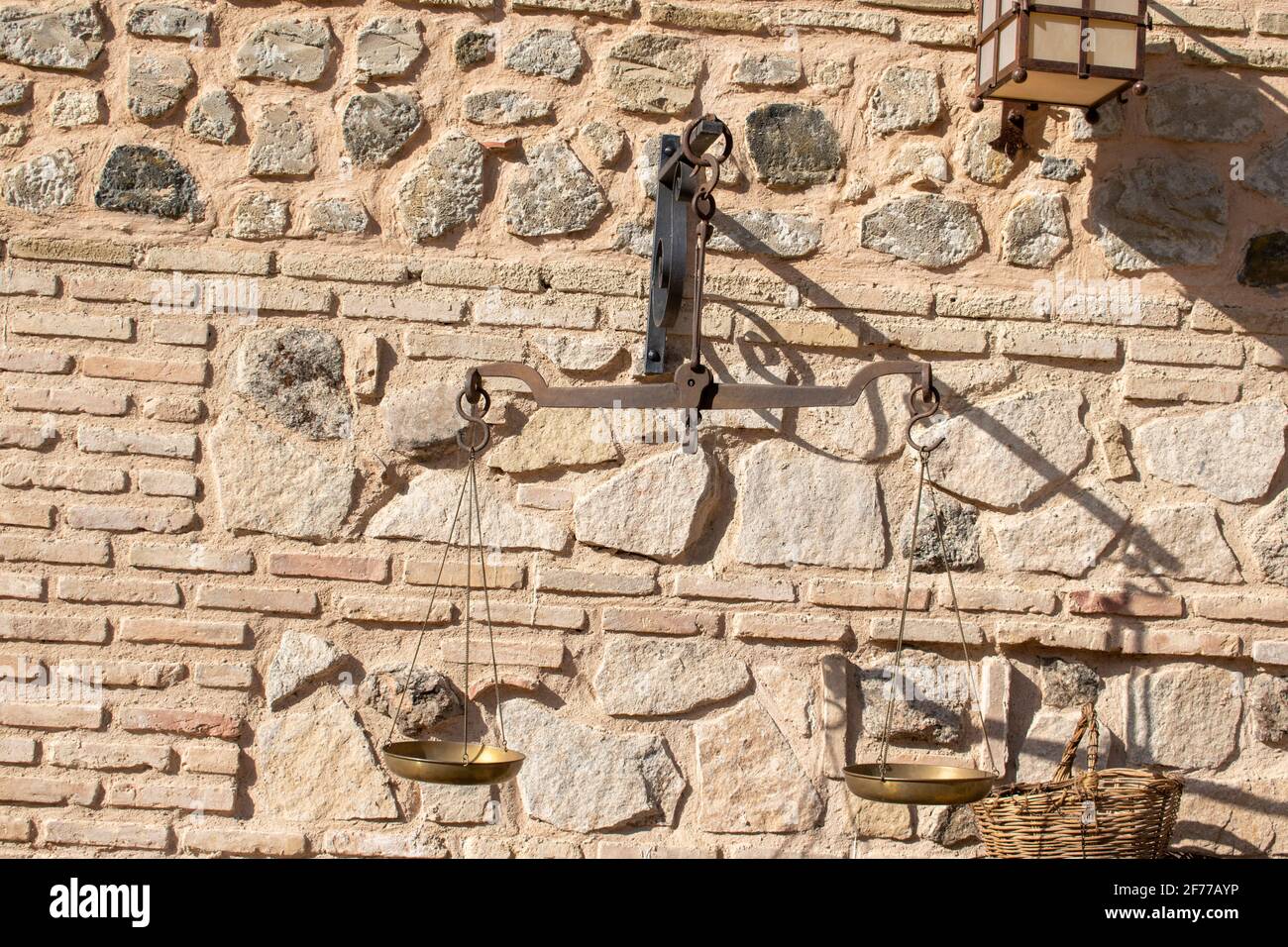 old medieval weight scale Stock Photo - Alamy