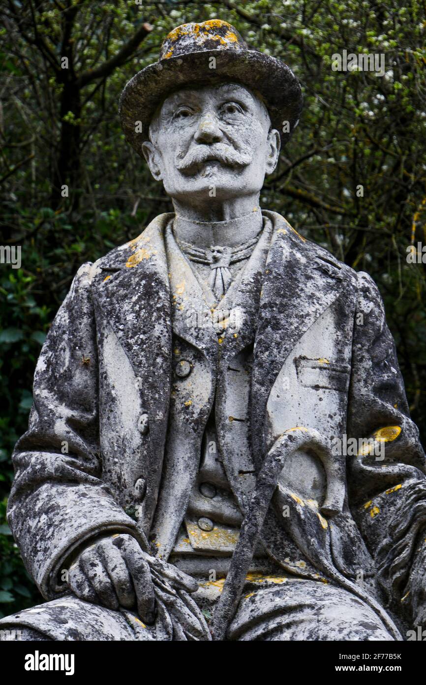 Pierre Léon Boissin statue, Viviers, Ardeche, France Stock Photo - Alamy