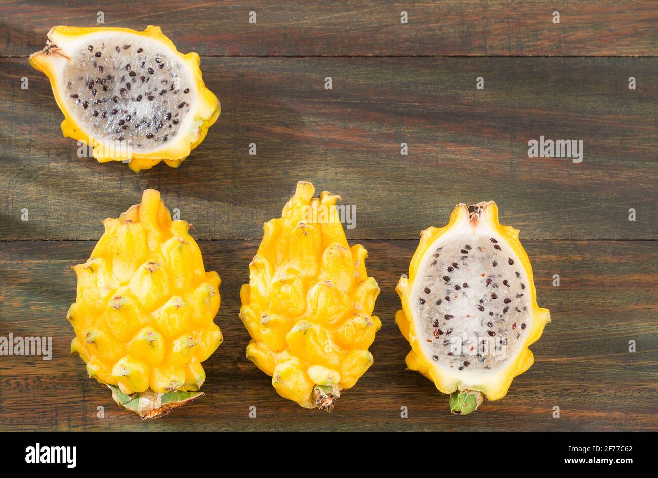 Yellow pitaya or dragon fruit - Selenicereus megalanthus Stock Photo ...