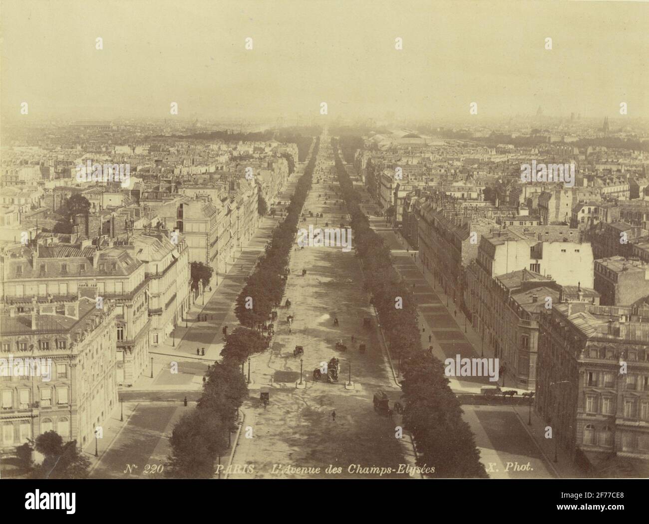 Champs Elysees, Paris, 1886 Stock Photo - Alamy