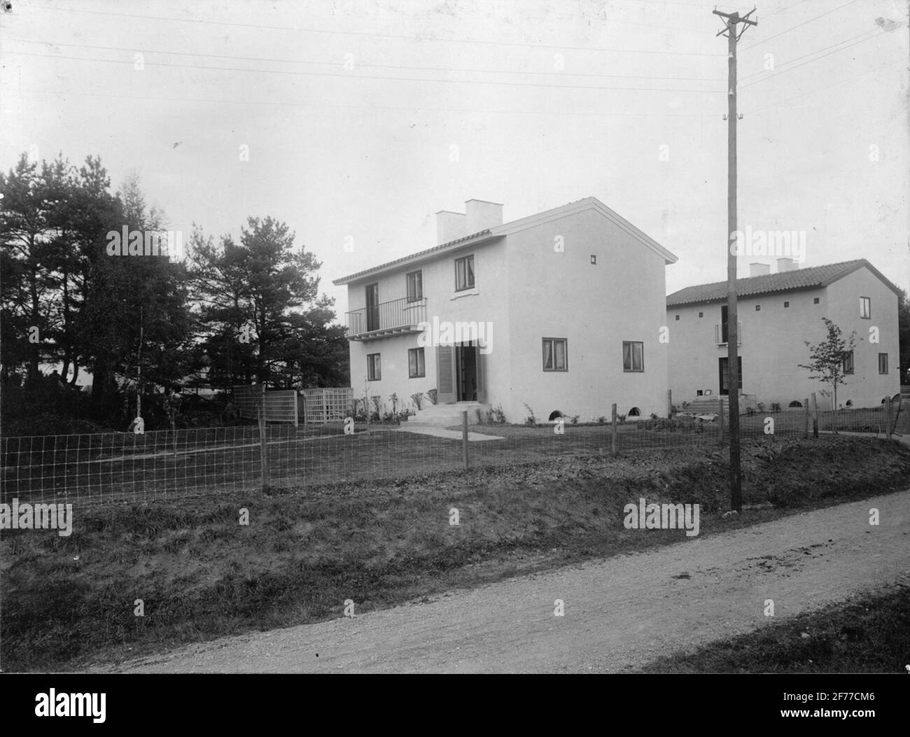 Building and Bo Exhibition at Lidingö in 1925. To the left villa in 4 ...