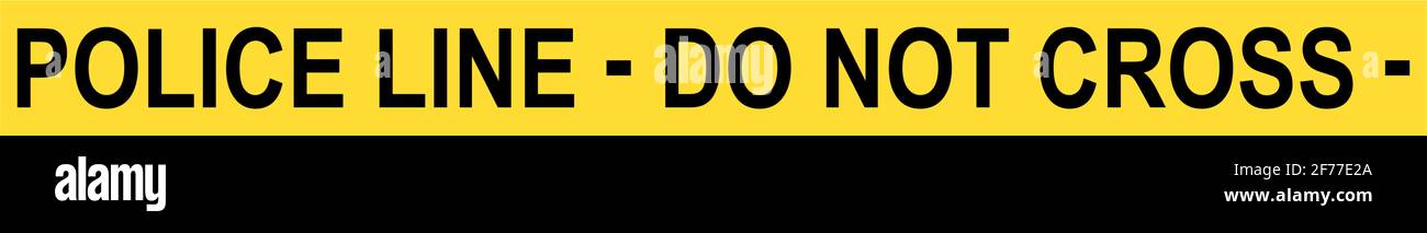 Caution tape that reads police line do not cross as repeating pattern ...