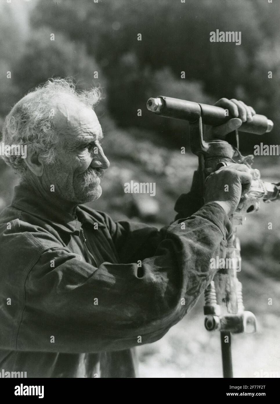 Modern tool at Groptorps Marble AB Stock Photo - Alamy
