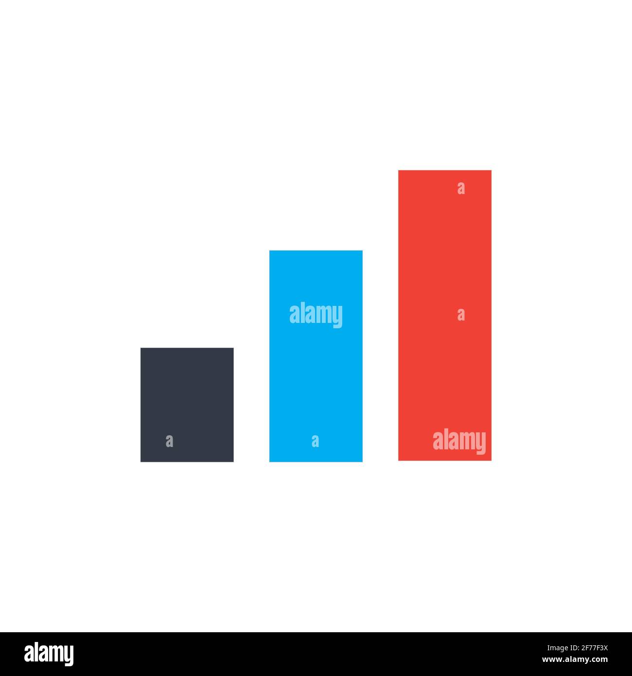 Graph Icon in trendy flat style. Chart bar symbol for your web site ...