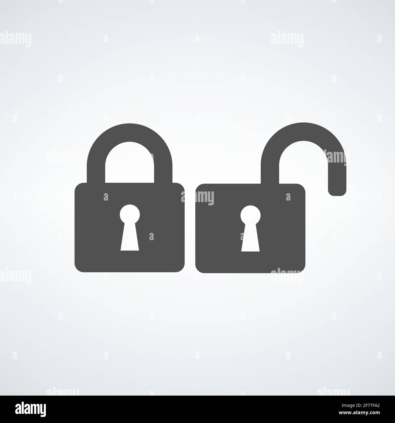 lock unlock privacy protection icon. Stock Vector illustration isolated ...