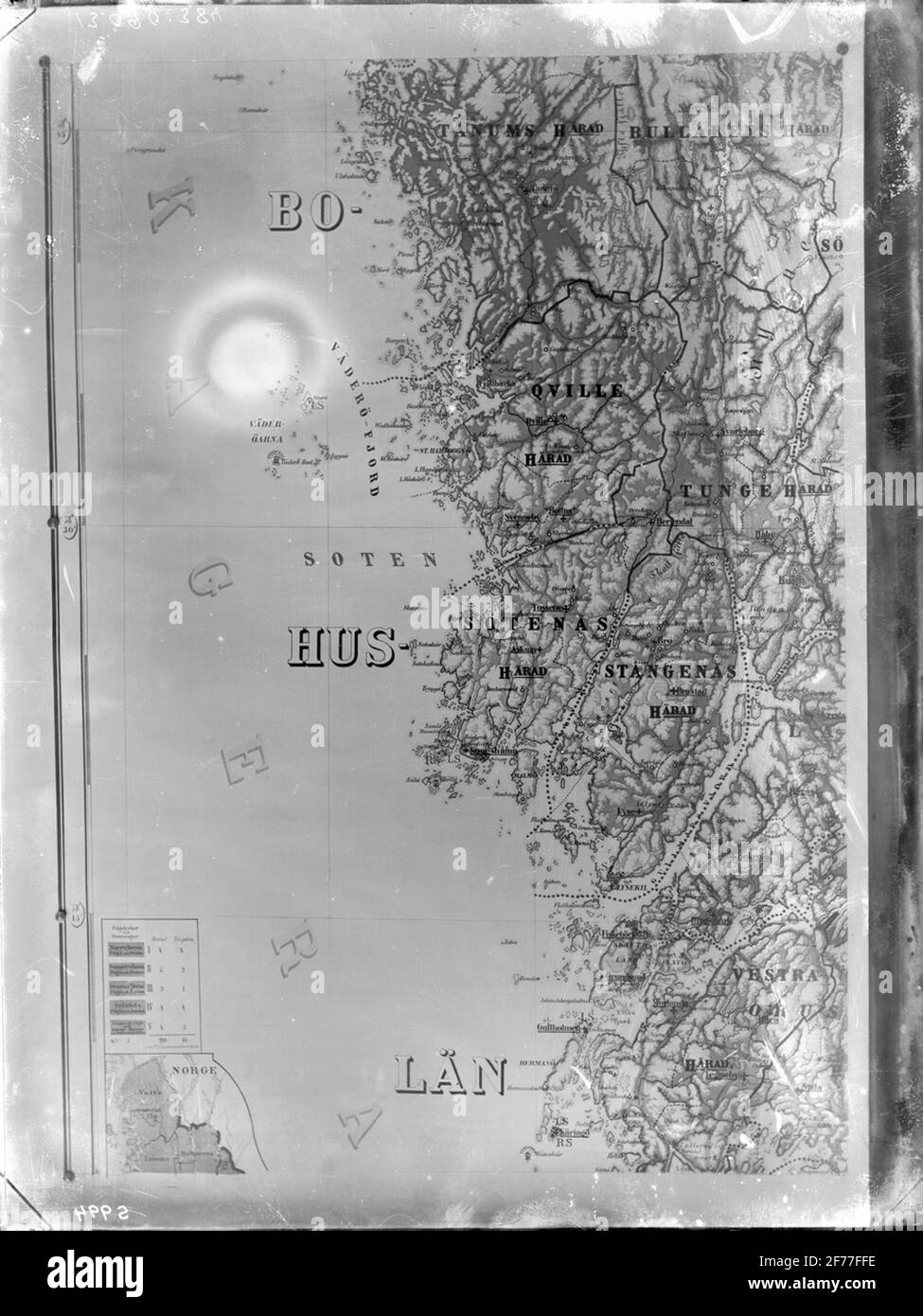Map of Bohuslän Stock Photo - Alamy