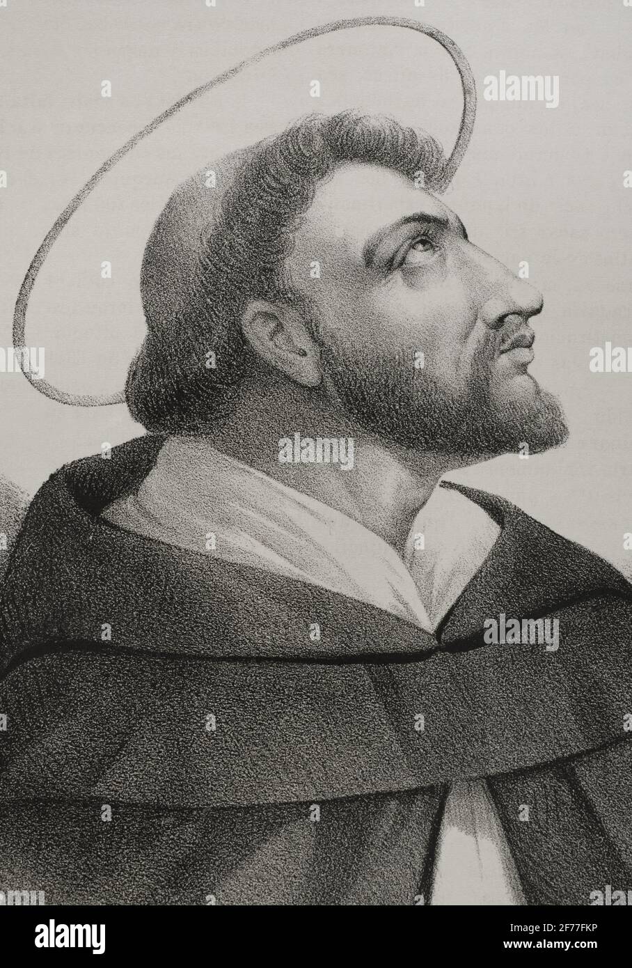 Saint Dominic of Guzman (1170-1221). Spanish religious, founder of the ...
