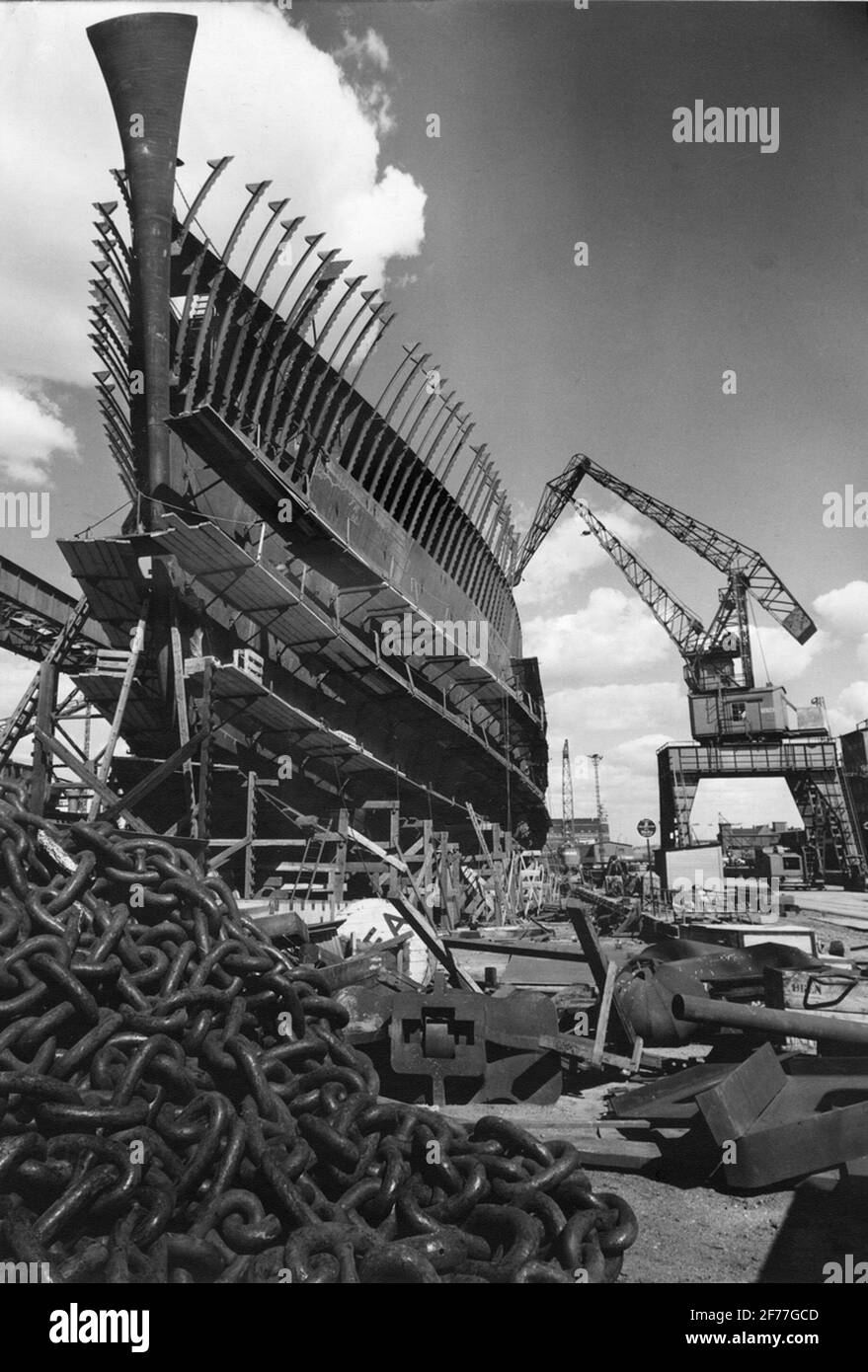 Shipbuild at Kockum's lap in Malmö Stock Photo - Alamy