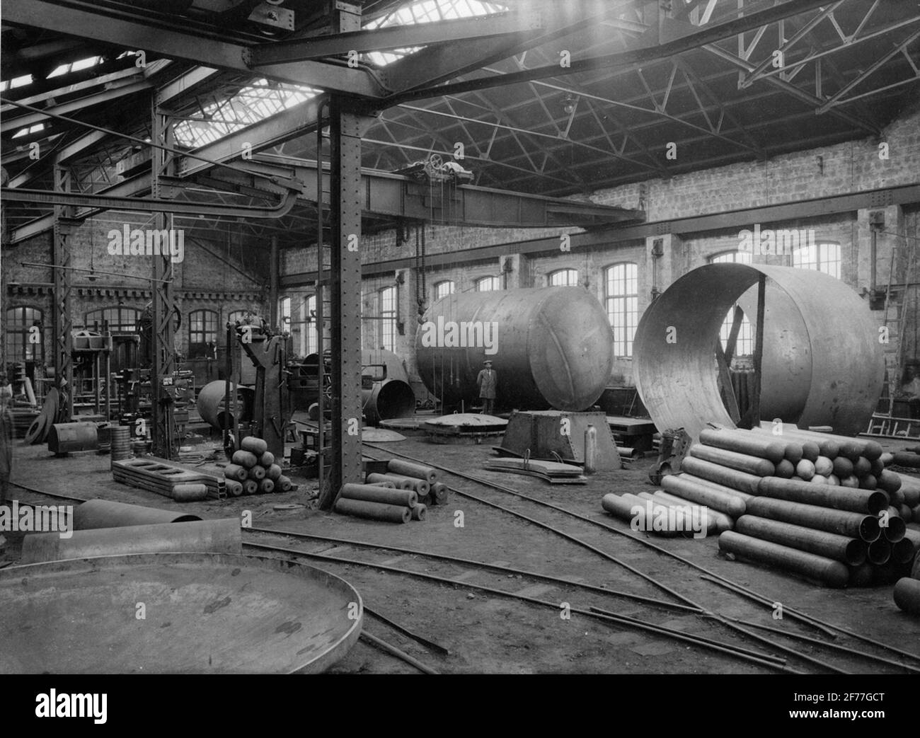 Avesta Jernverk. Interior from the welding workshop Stock Photo - Alamy