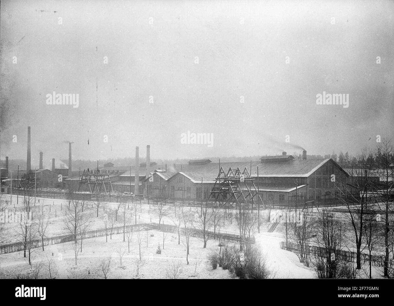 Fagersta ironworks, about 1920 Stock Photo - Alamy