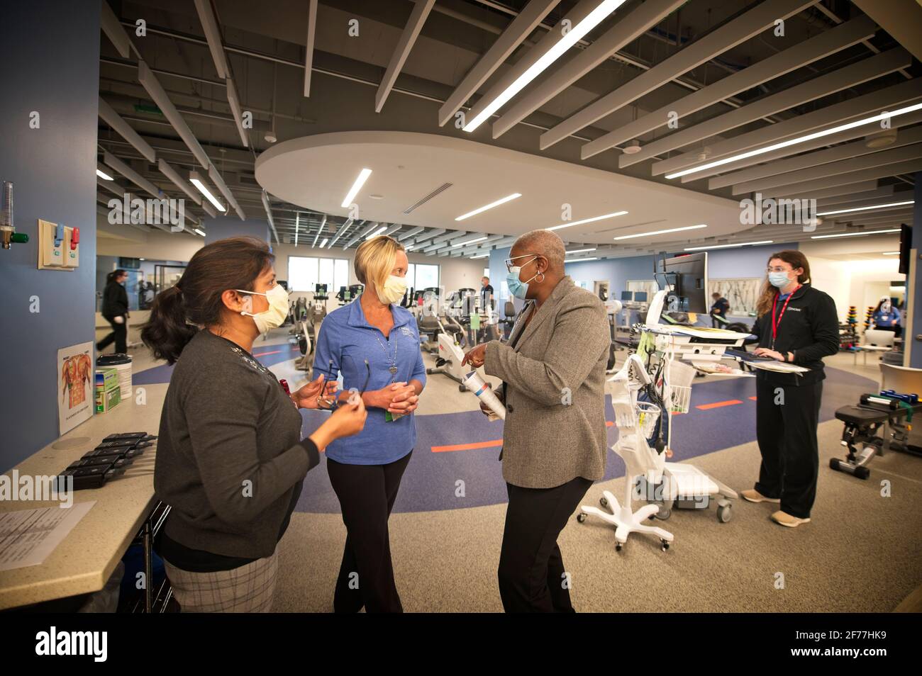 UNITED STATES - April 5, 2021: Media tour of the new North Tower at ...