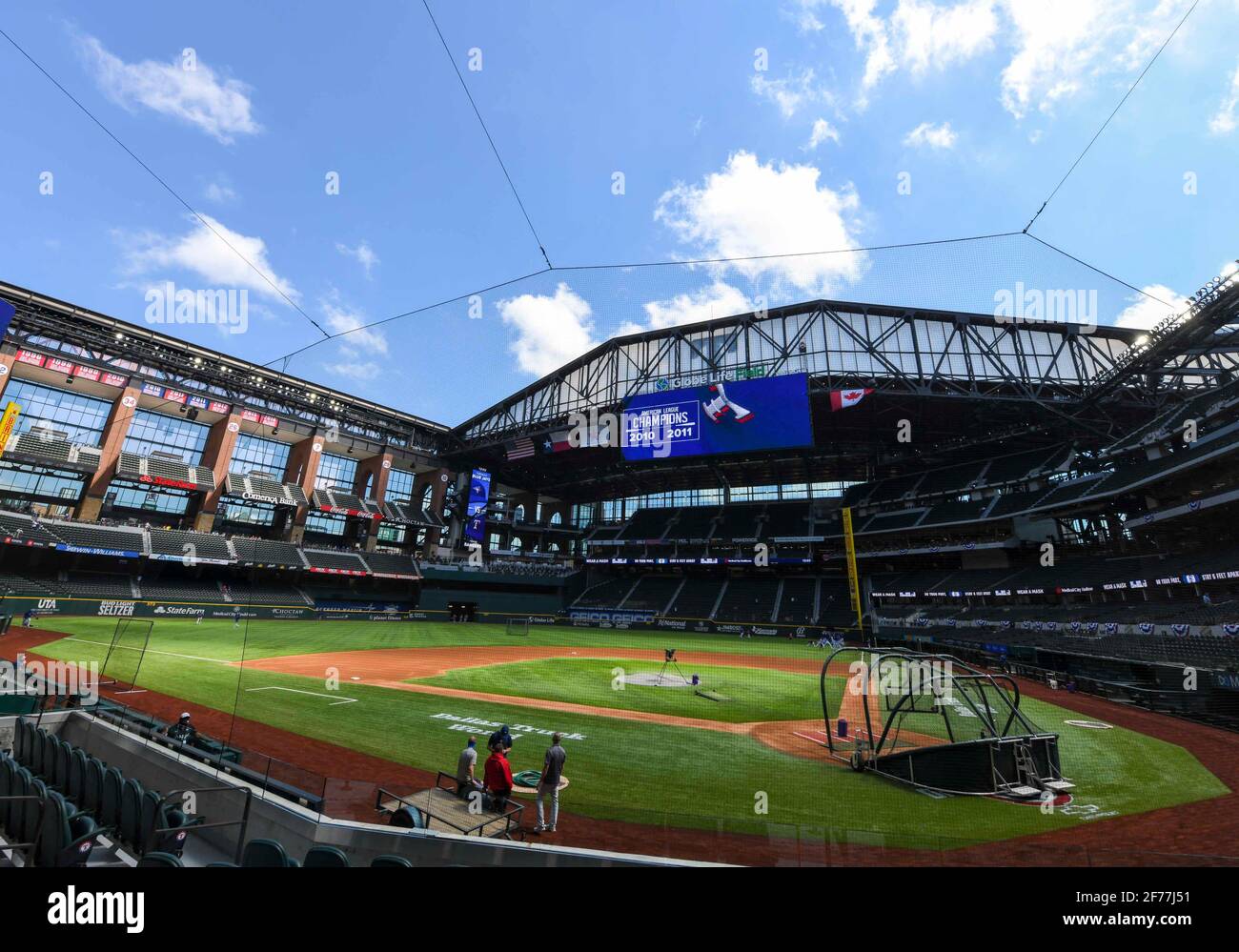 Apr 05, 2021: The roof has been opened and the ballpark is being ...