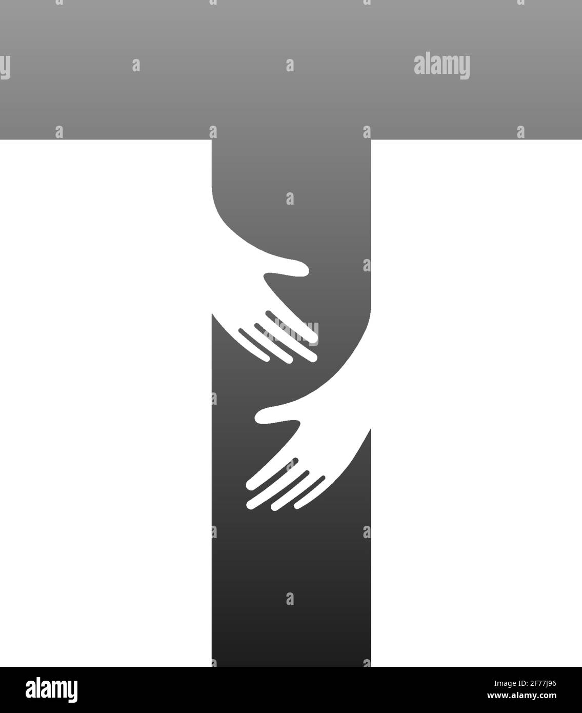 Letter T logo icon with hand design symbol template vector Stock Vector ...