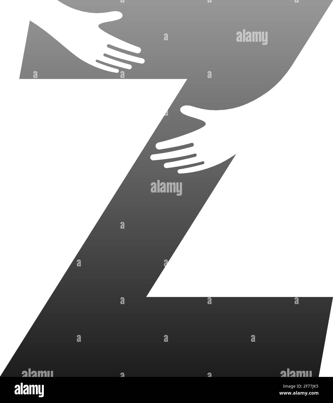 Letter Z logo icon with hand design symbol template vector Stock Vector ...