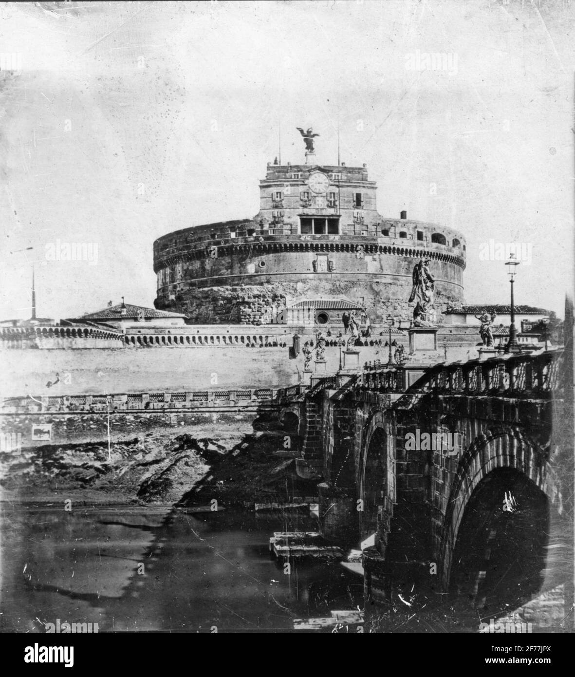 Italy rome castel sant Black and White Stock Photos & Images - Alamy