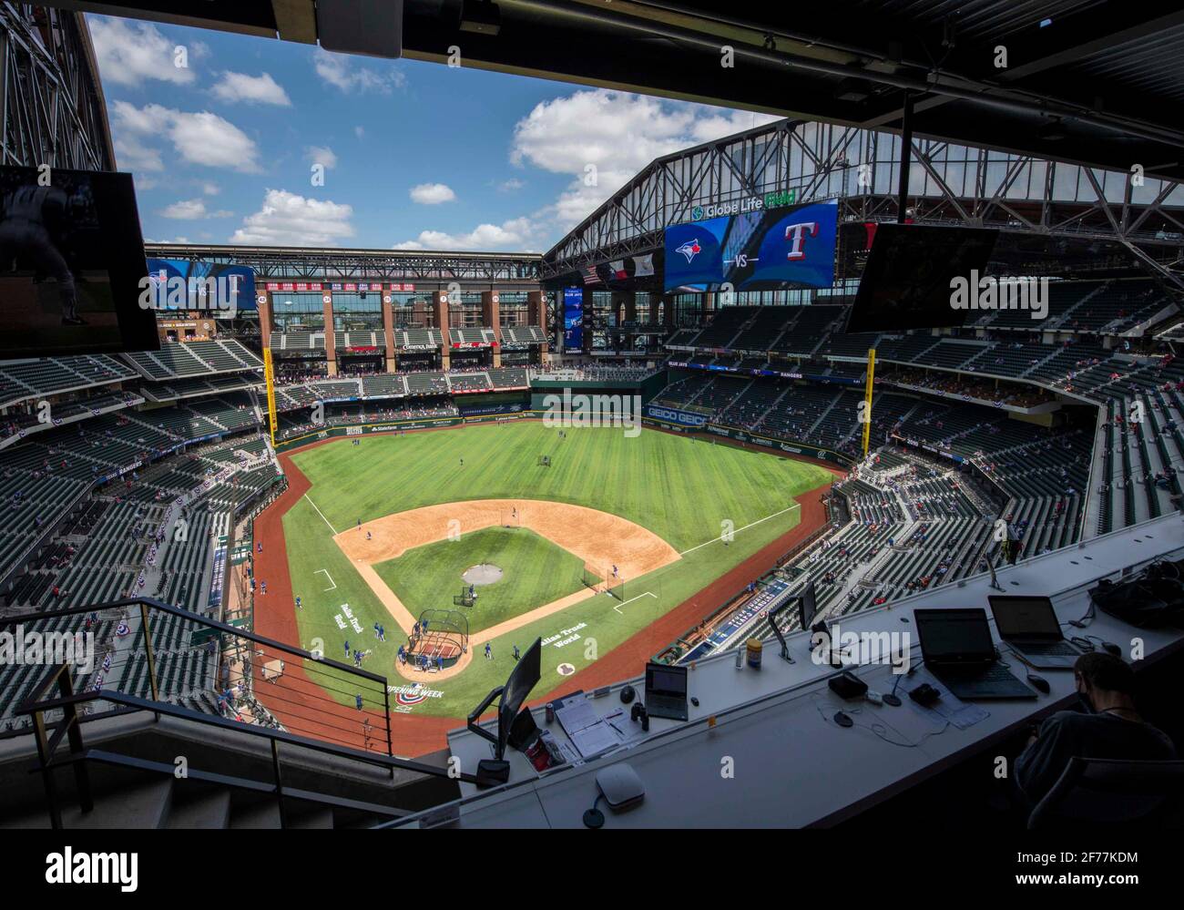 Apr 05, 2021: The roof has been opened and the ballpark is being ...
