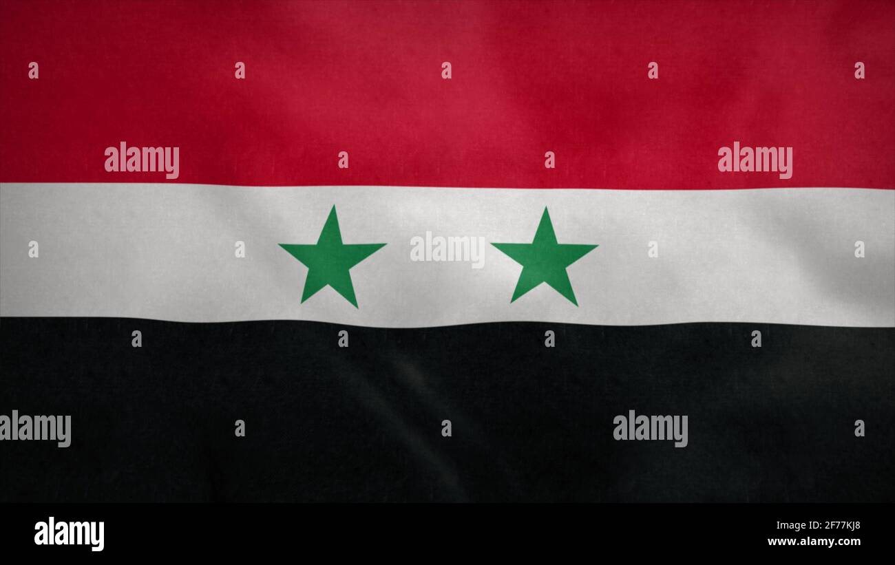 Syria flag blowing in wind hi-res stock photography and images - Alamy