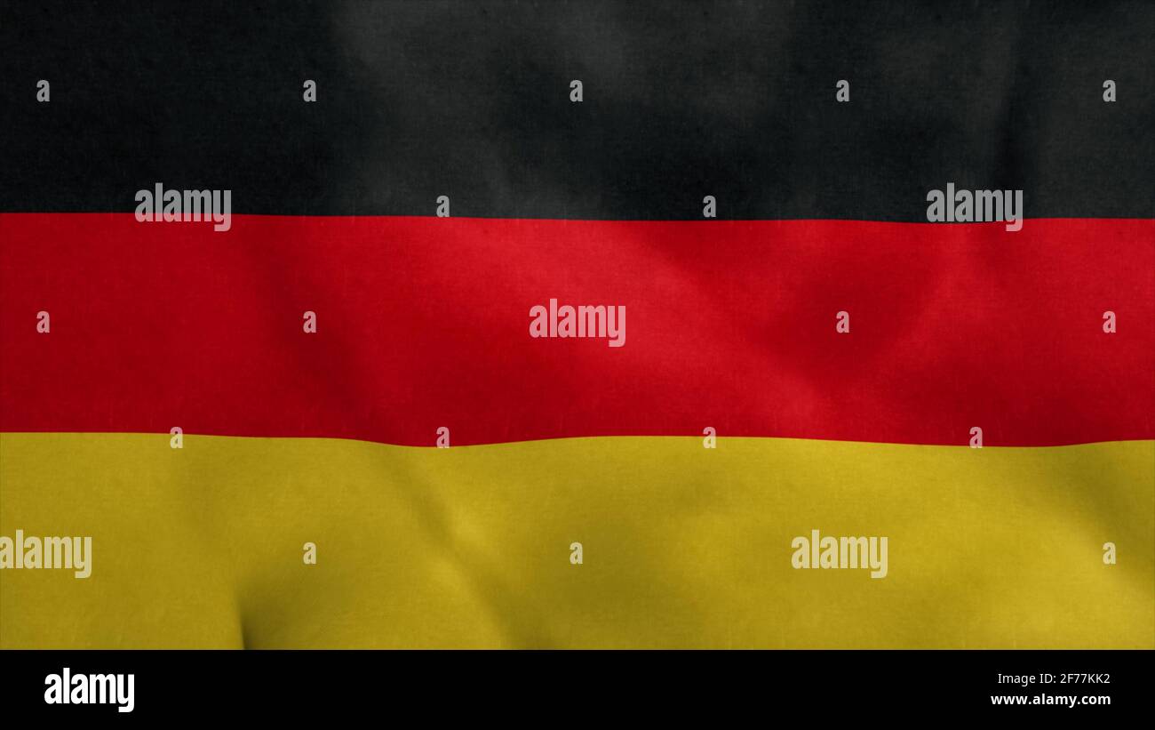 National flag of German blowing in the wind. 3d rendering Stock Photo ...