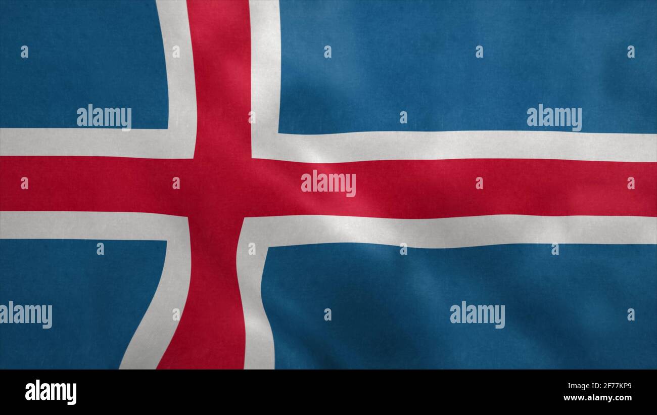 3d animation flag iceland hi-res stock photography and images - Alamy