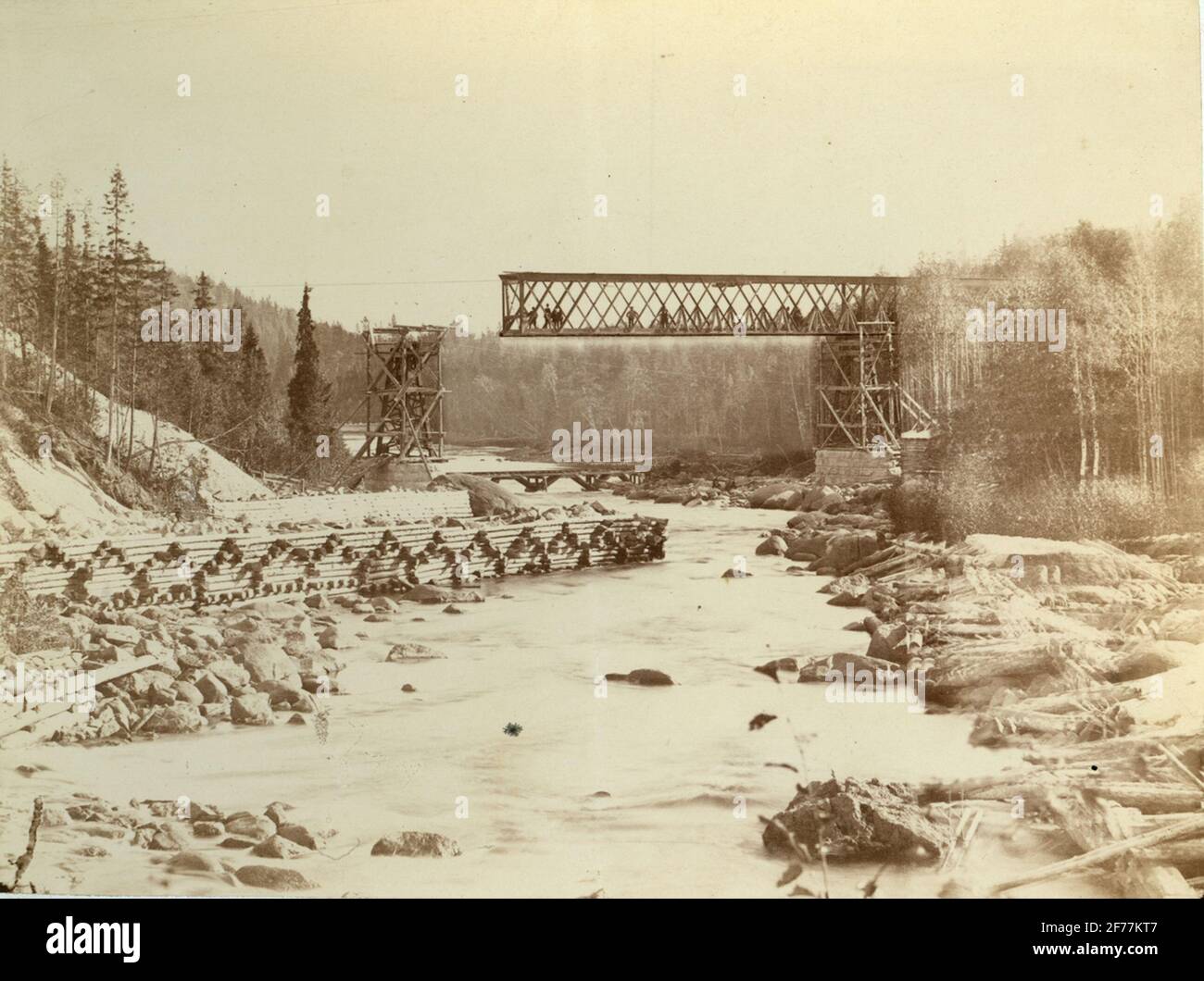 Building of unknown bridge Stock Photo - Alamy