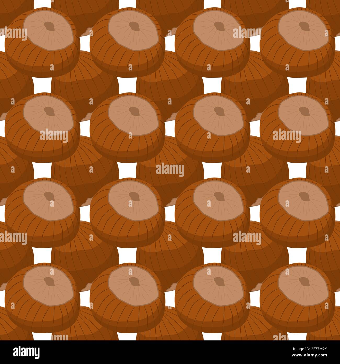 Illustration on theme big pattern identical types hazelnut, nut equal ...