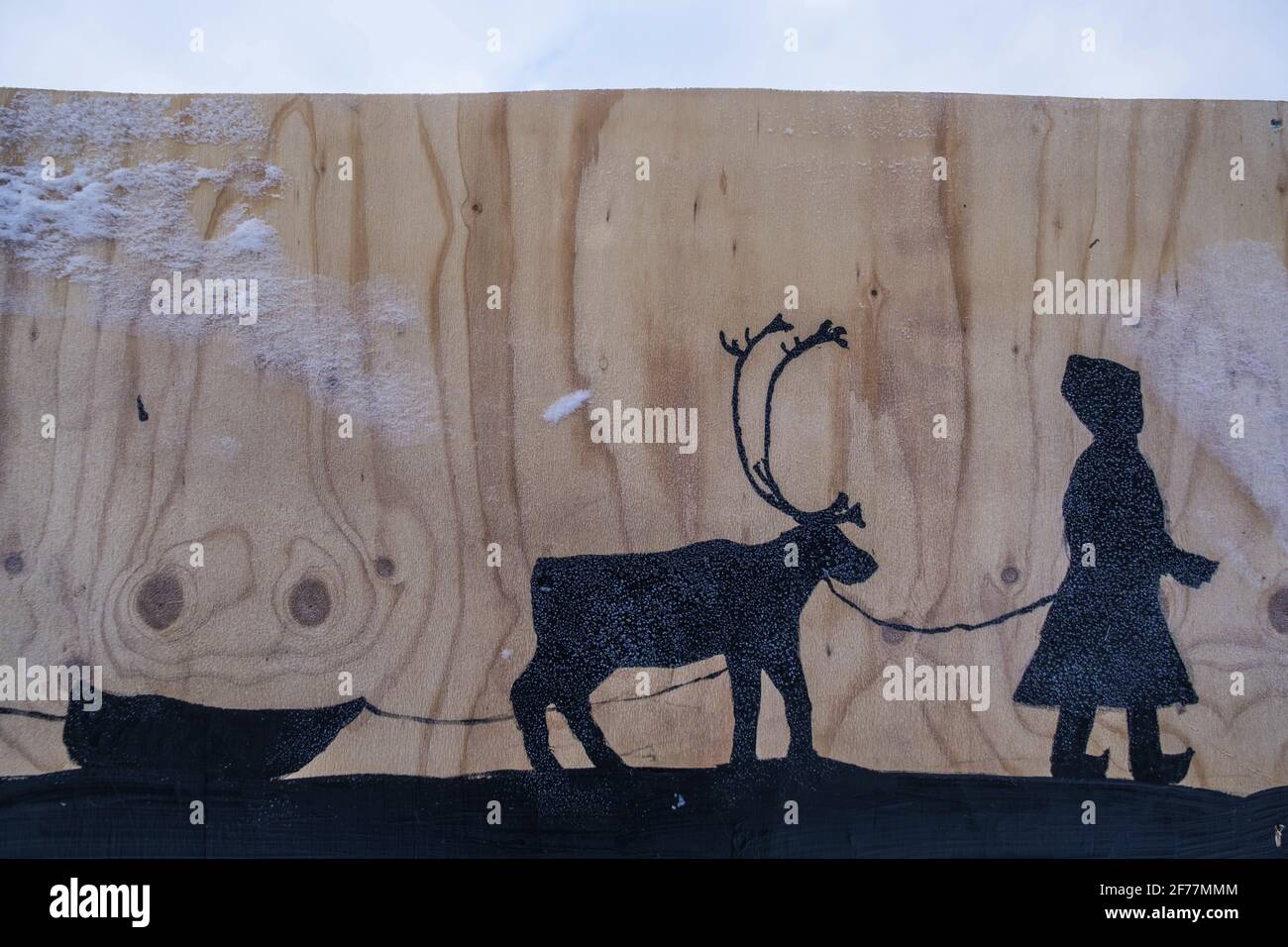 Sweden, Lapland, Jukkasjärvi, Sami museum, indigenous art Stock Photo ...