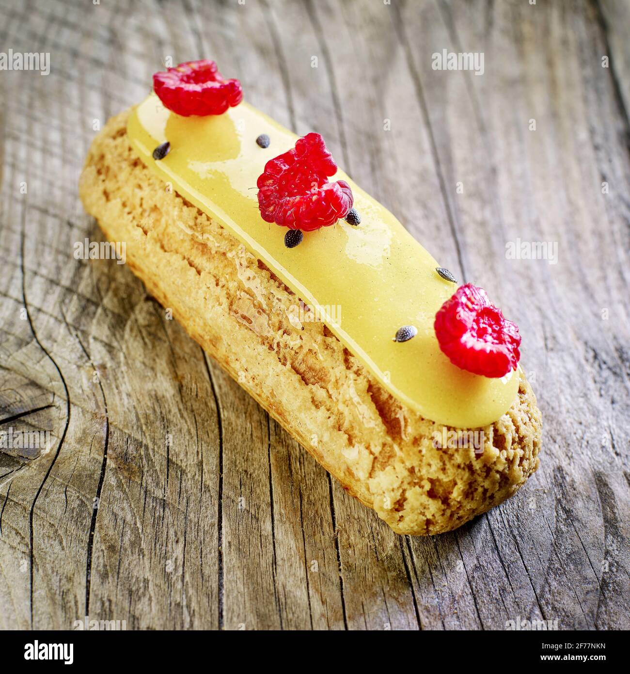France, Paris, bakery and pastry shop Arlette et Colette, fruit éclair ...
