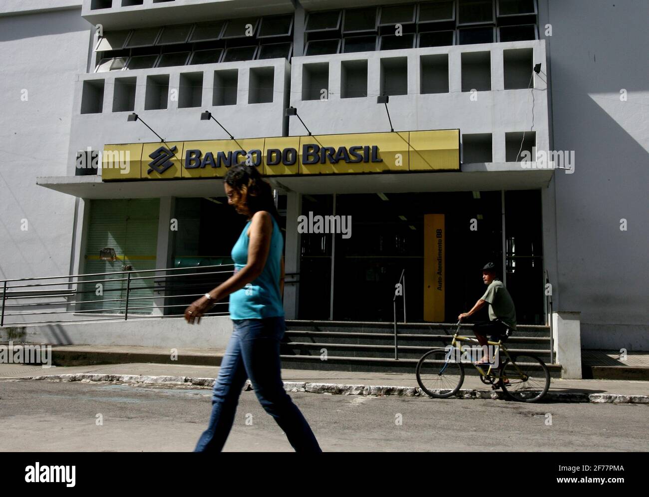 coaraci, bahia / brazil - july 7, 2011: View of the facade of Banco do ...