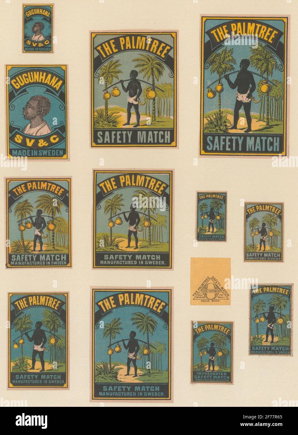 Matchbox labels, from the Swedish industrial and trading museum ...